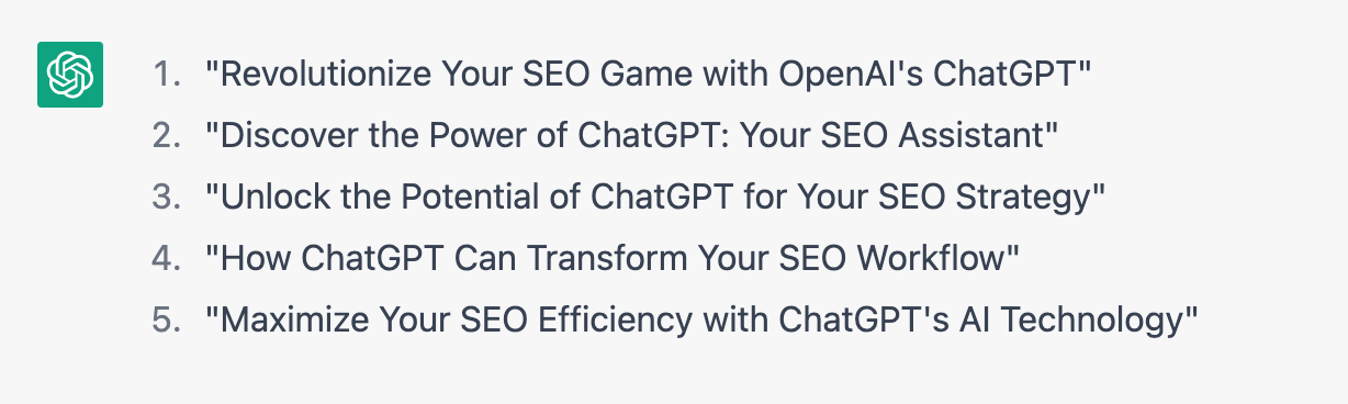 ChatGPT for SEO: 20 Best Use Cases